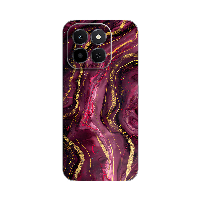 Zastitna silikonska maska (futrola) PRINT - Huawei Honor X6c Burgundy