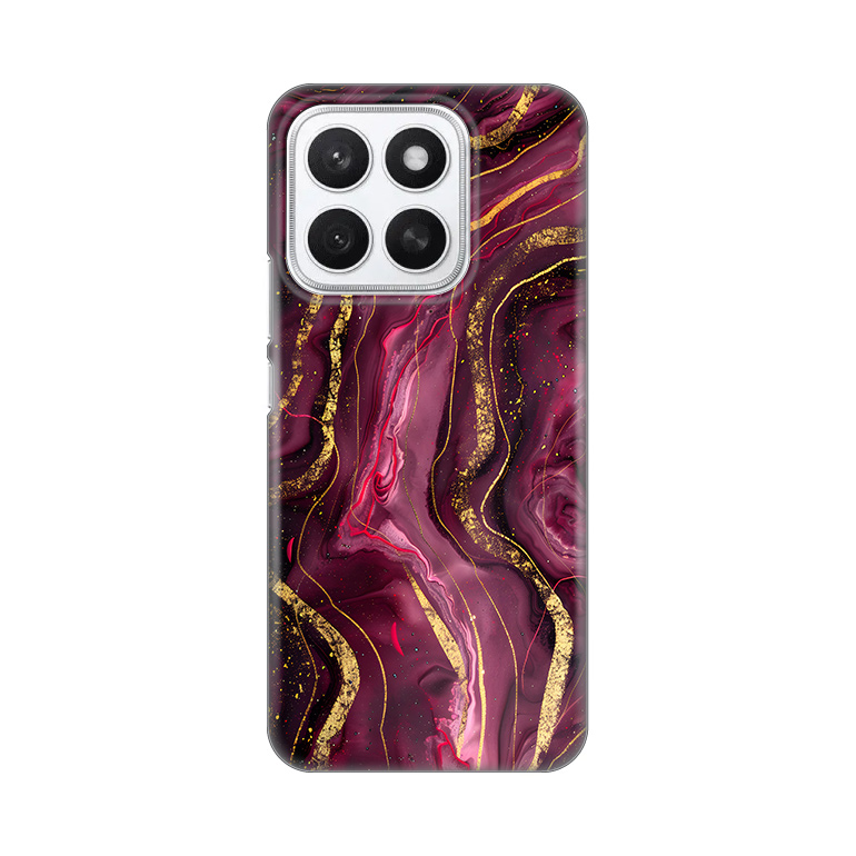 Zastitna silikonska maska (futrola) PRINT - Huawei Honor X8c Burgundy
