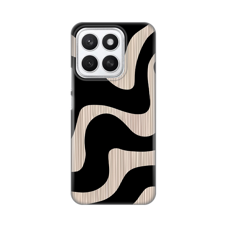 Zastitna ultra tanka (skin) maska / futrola PRINT - Huawei Honor X8c crni Flow