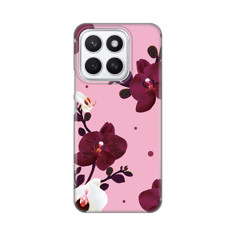 Zastitna ultra tanka (skin) maska / futrola PRINT - Huawei Honor X8c Pink Orchid
