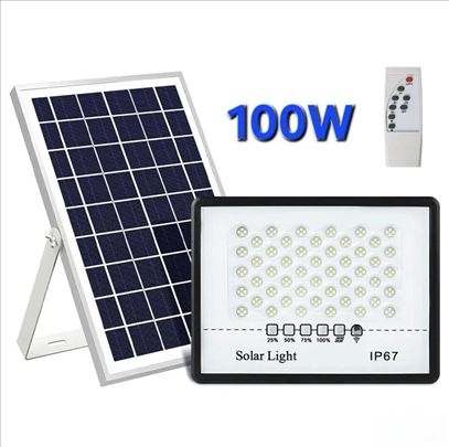 Solarni LED reflektor 100W 6500K - akcija