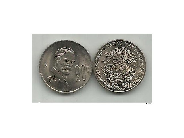 Mexico 20 centavos 1974. UNC