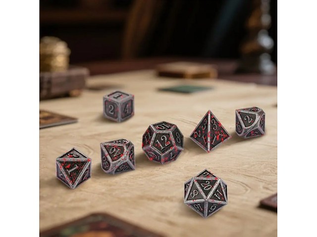 Metal dice set DND poliedarske kockice