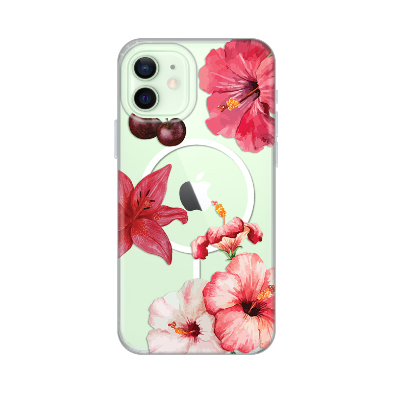 Zastitna maska (futrola) print Magsafe - iPhone 12/12 Pro 6.1 Hibiscus
