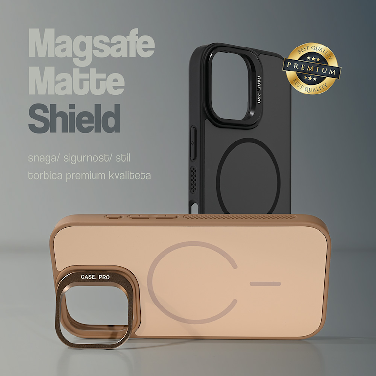 Zastitna maska (futrola) Magsafe mat Shield - iPhone 16 Pro Max 6.9 crna