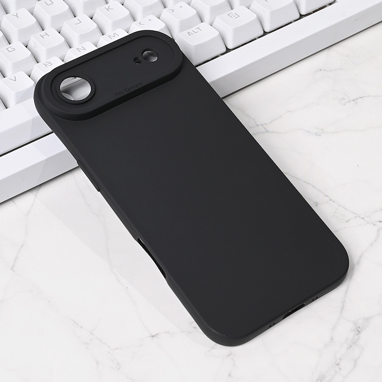Zastitna maska (futrola) Silikon Pro Camera - iPhone 17 Air 6.6 crna