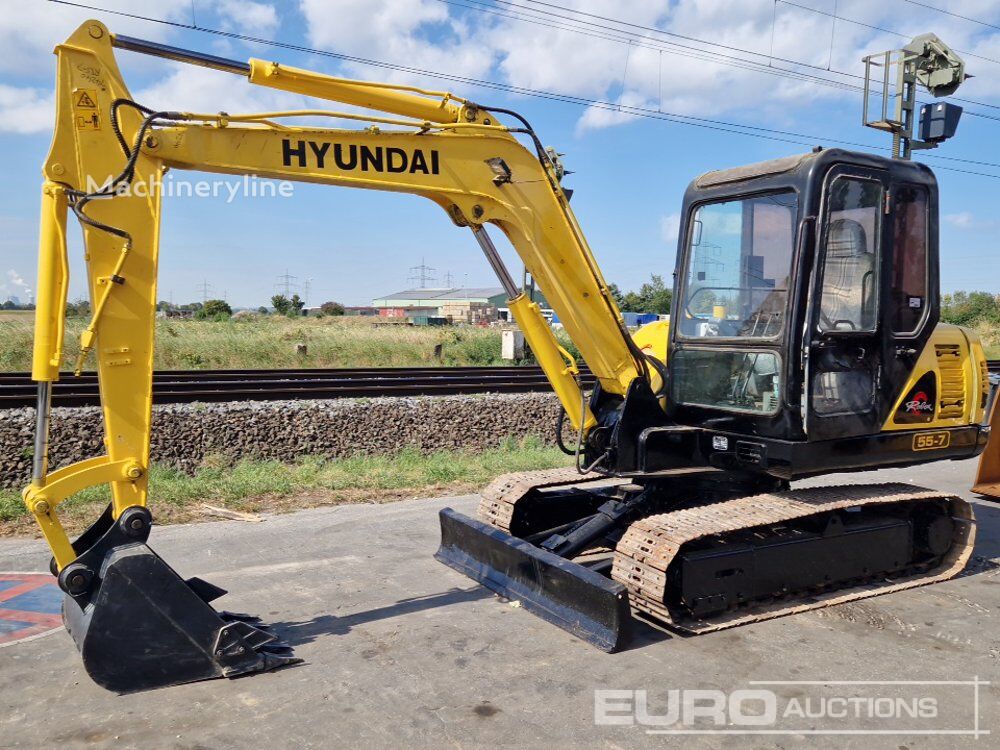 Prodaje se Hyundai R55-7 mini bager na aukciji