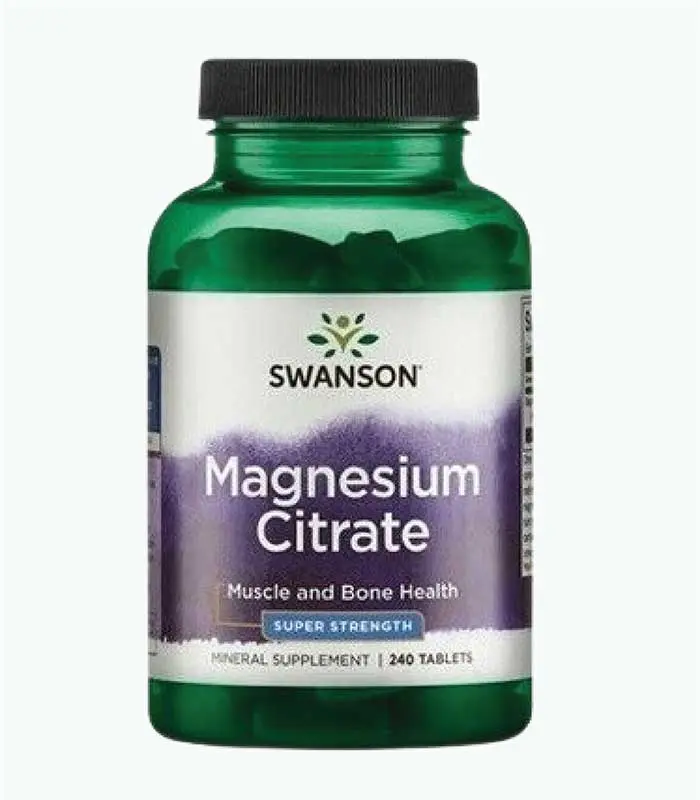 Swanson Magnesium Citrate, 112,5mg, 240 kapsula