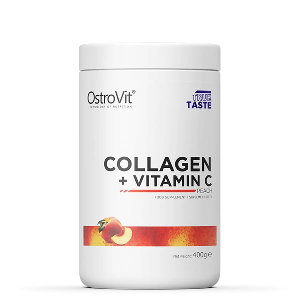 OstroVit Kolagen + Vitamin C, Breskva, 400g