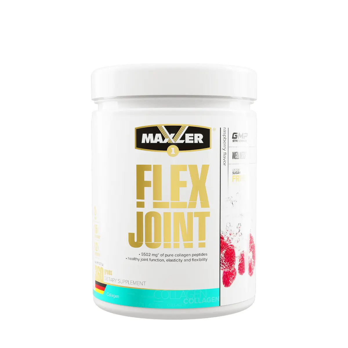 MAXLER Flex Joint Formula za očuvanje funkcije zglobova, ligamenata i hrskavice, Malina, 360g