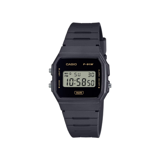 Casio Vintage F-91WB-8A unisex Legendary Slim Digital Micro Light Iconic desing