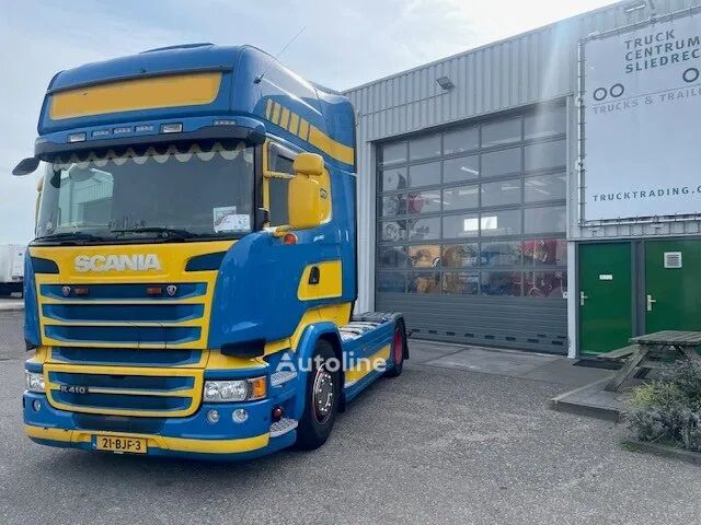 Scania R410 Top streamline/Retarder/2xtank/NL truck Top,TÜV 02/2026, Ki tegljač