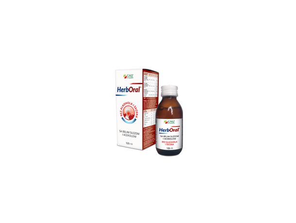 HERBORAL SIRUP BELI SLEZ I ACEROLA,BEZ ALKOHOLA I BEZ ŠEĆERA