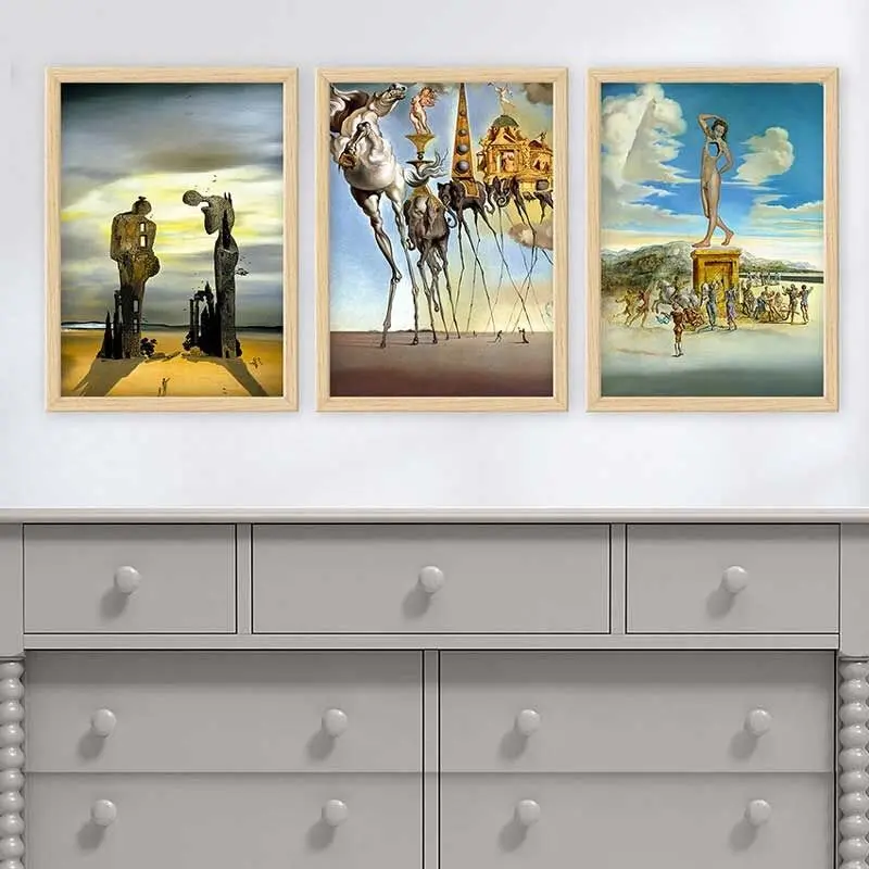 Wallity Set uramljenih slika 3NTC_UN62323, 3 Dela