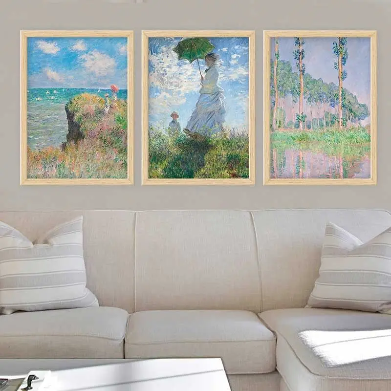 Wallity Set uramljenih slika 3NTC_UN547252, 3 Dela