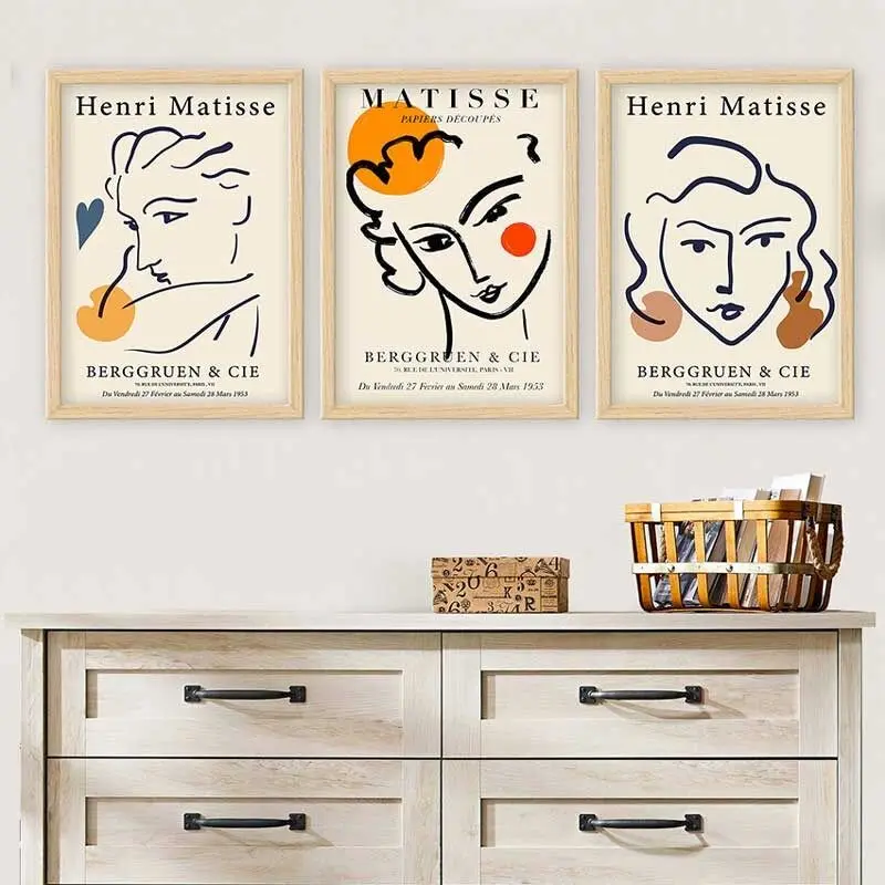 Wallity Set uramljenih slika 3NTC_UN451418, 3 Dela