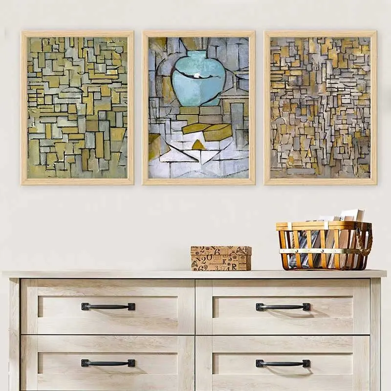 Wallity Set uramljenih slika 3NTC_UN3894486, 3 Dela