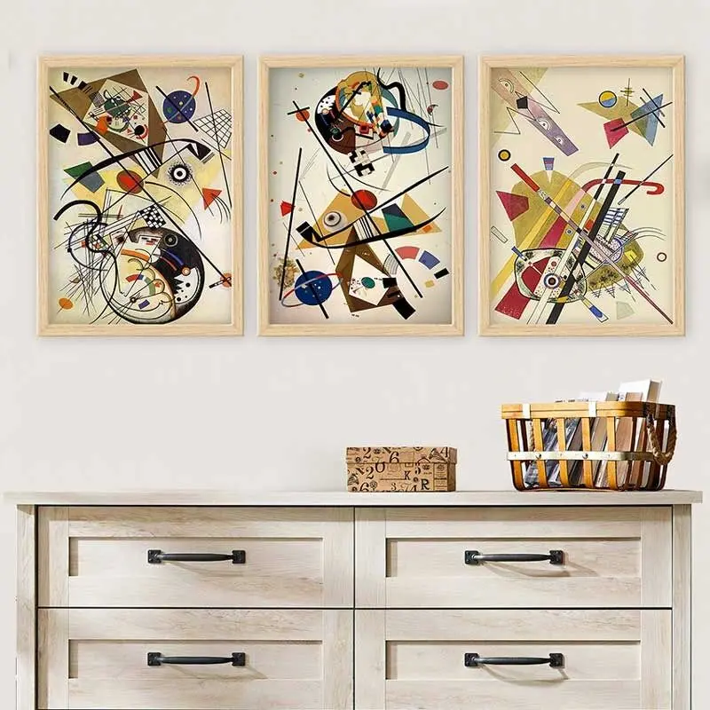 Wallity Set uramljenih slika 3NTC_UN2962870, 3 Dela