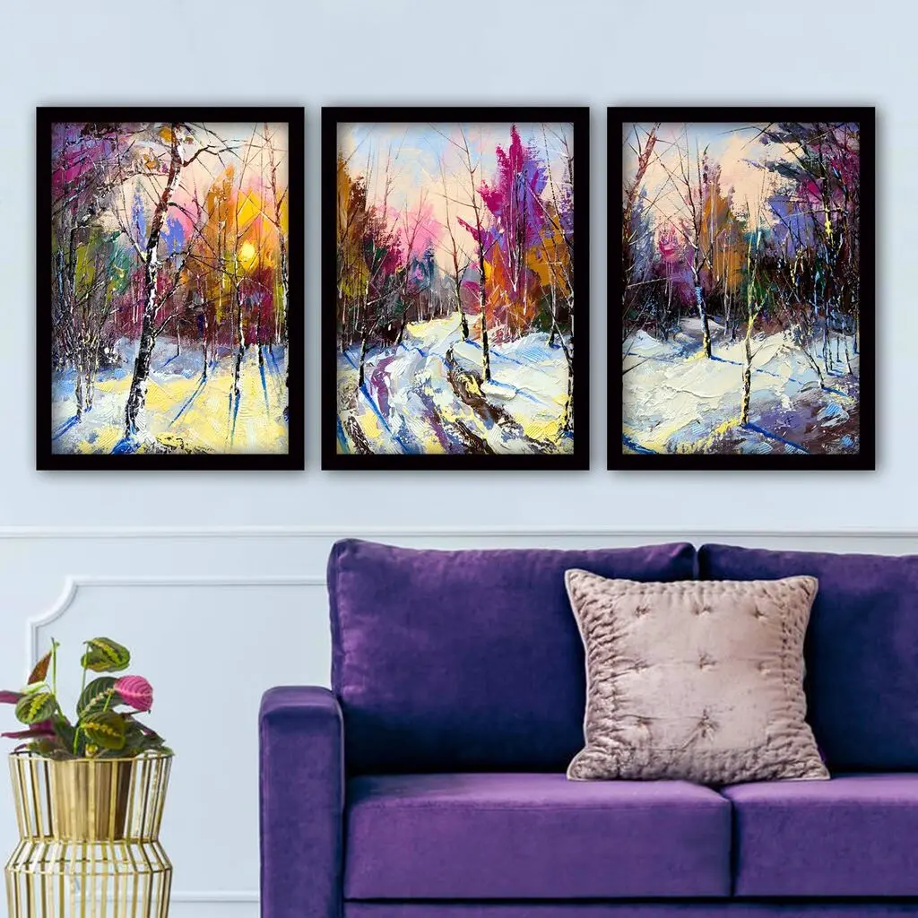 Wallity Set uramljenih slika 3SC180, 3 Dela