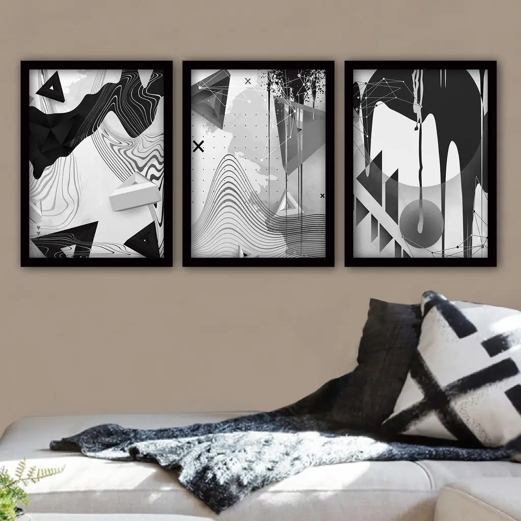 Wallity Set uramljenih slika 3SC115, 3 Dela