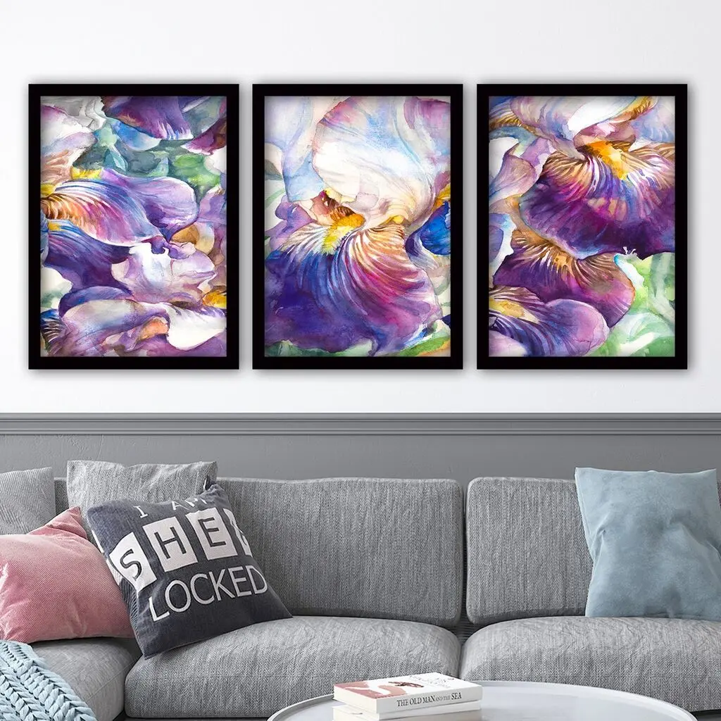 Wallity Set uramljenih slika 3SC145, 3 Dela