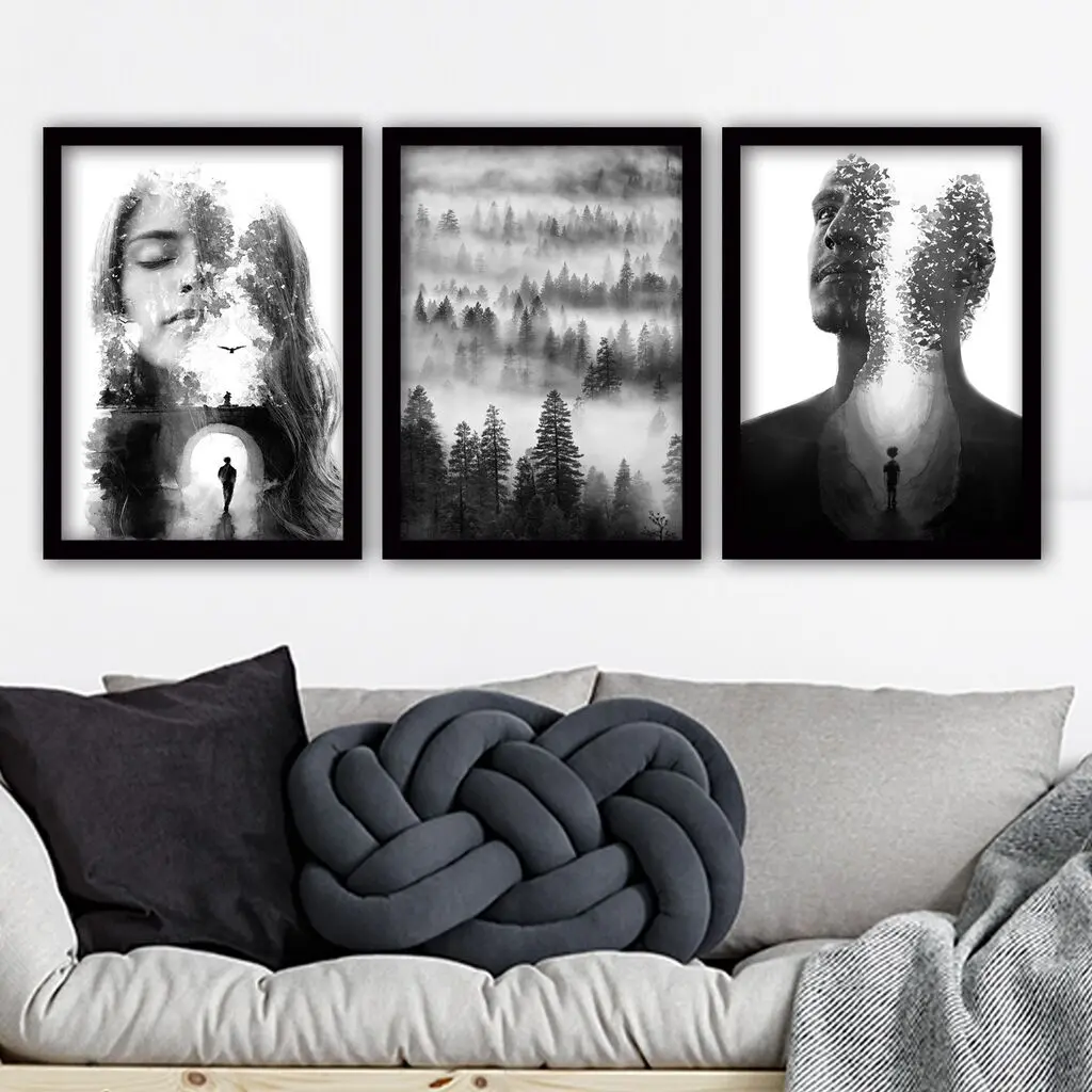Wallity Set uramljenih slika 3SC19, 3 Dela