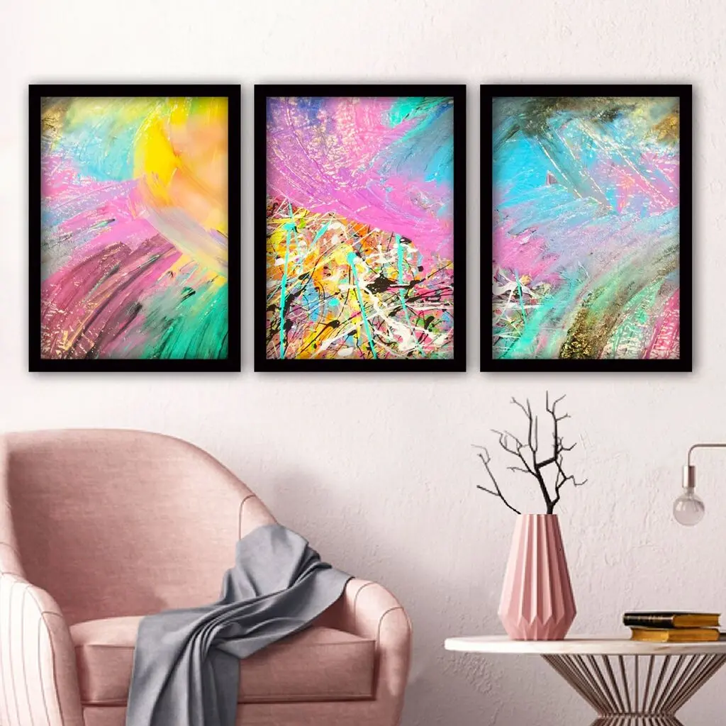 Wallity Set uramljenih slika 3SC193, 3 Dela
