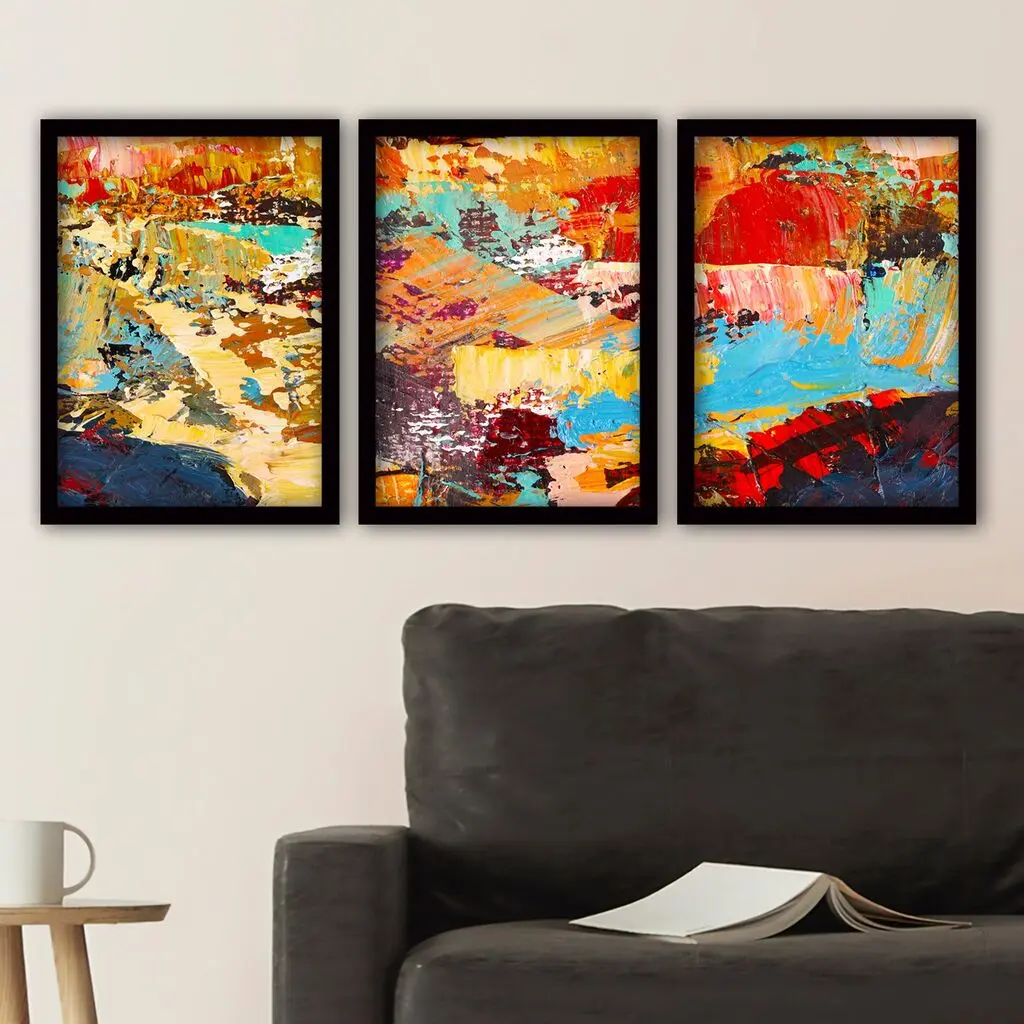 Wallity Set uramljenih slika 3SC146, 3 Dela
