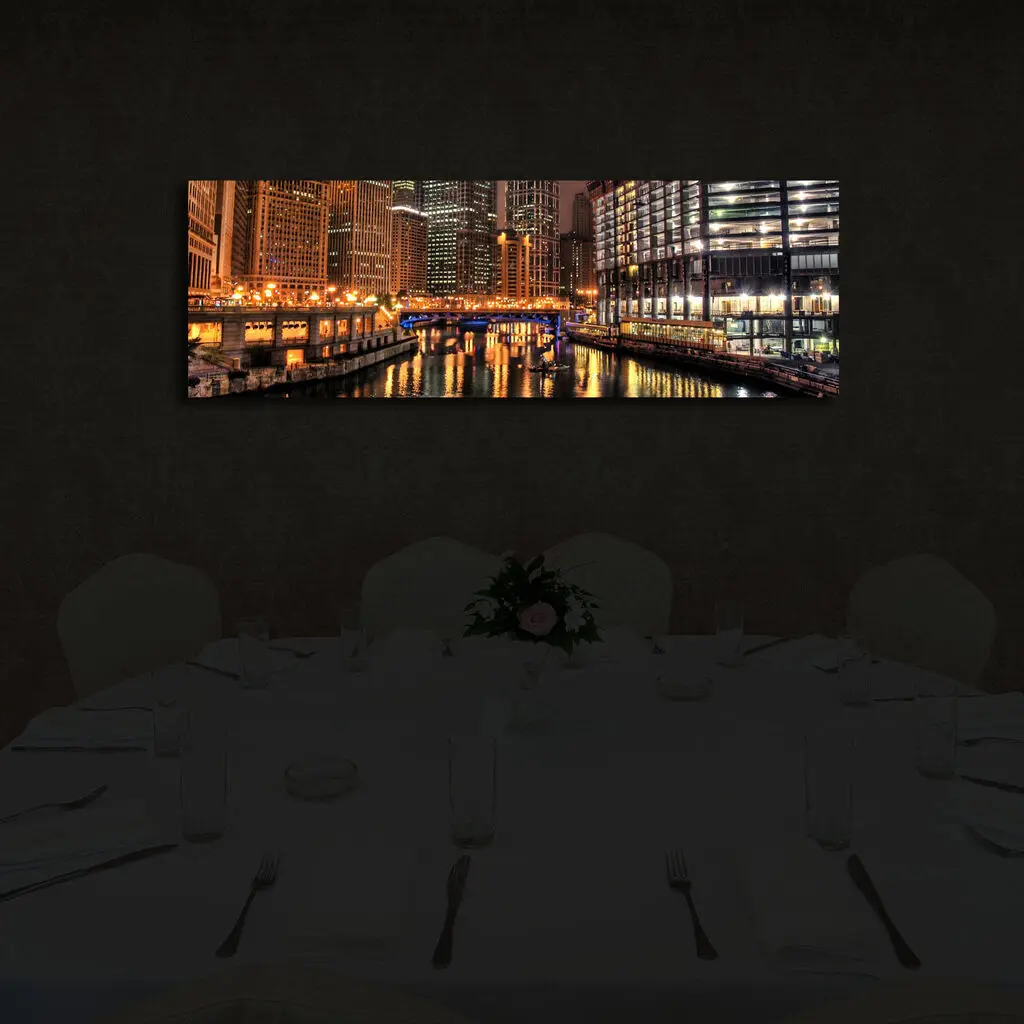 Wallity Slika sa LED osvetljenjem 3090İACT-49, 30x90 cm
