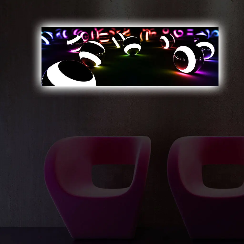 Wallity Slika sa LED osvetljenjem 3090DACT-50, 30x90 cm