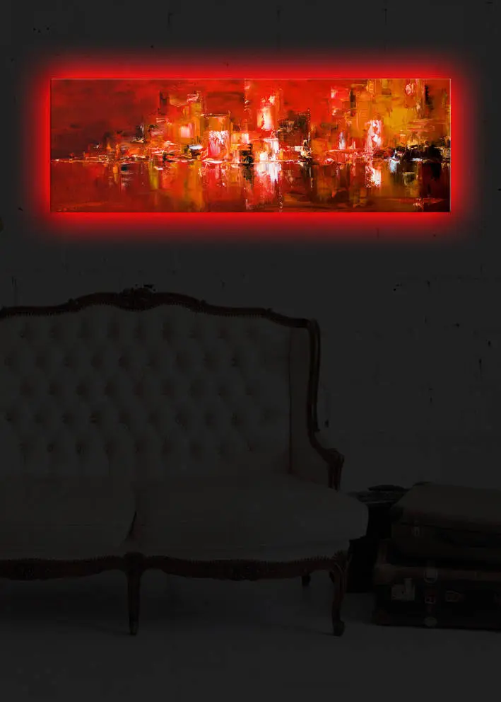 Wallity Slika sa LED osvetljenjem 3090DACT-12, 30x90 cm
