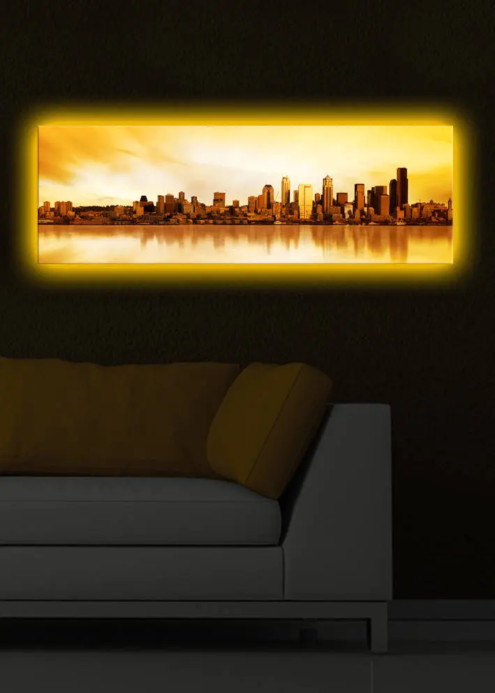 Wallity Slika sa LED osvetljenjem 3090DACT-17, 30x90 cm