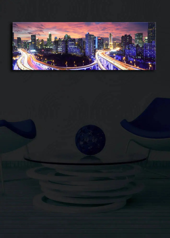 Wallity Slika sa LED osvetljenjem 3090İACT-25, 30x90 cm