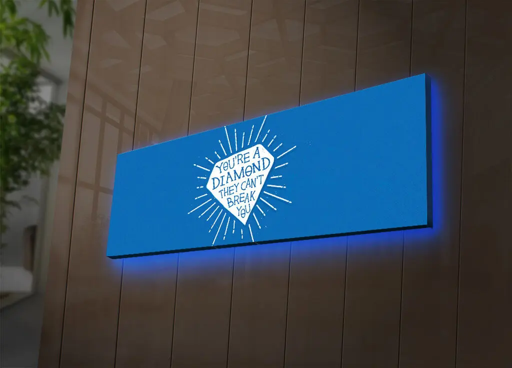 Wallity Slika sa LED osvetljenjem 3090DACT-76, 30x90 cm