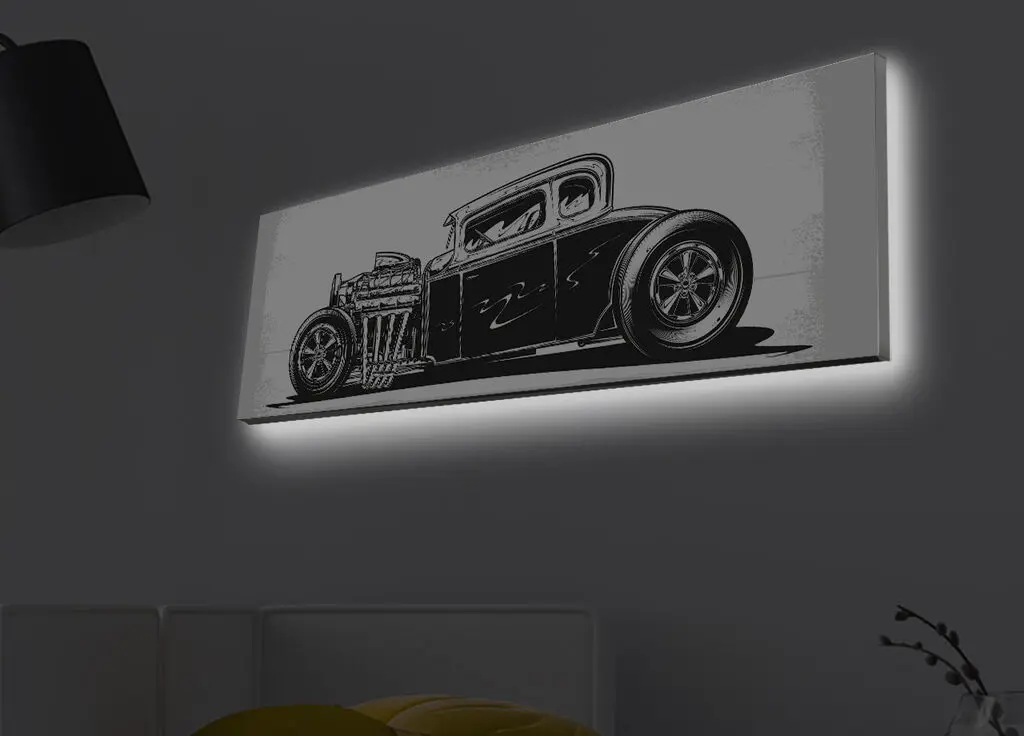 Wallity Slika sa LED osvetljenjem 3090MDACT-001, 30x90 cm