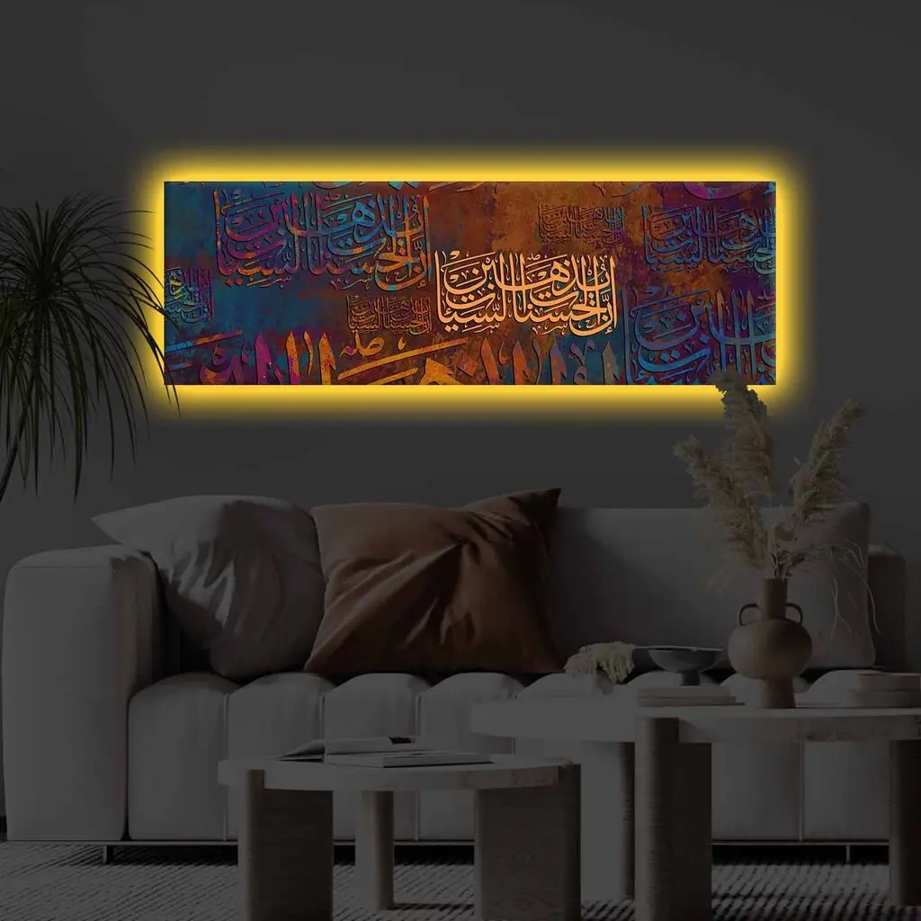 Wallity Slika sa LED osvetljenjem 3090KTLGDACT - 017, 30x90 cm
