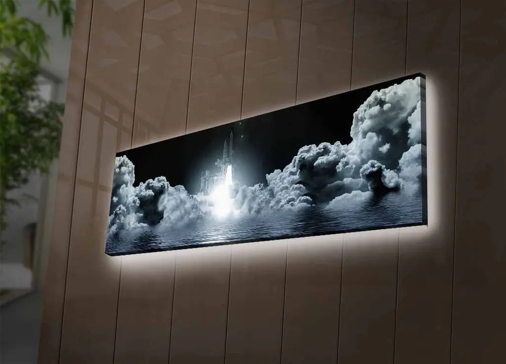 Wallity Slika sa LED osvetljenjem 3090NASA-016, 30x90 cm