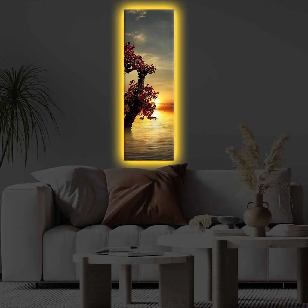 Wallity Slika sa LED osvetljenjem 3090KTLGDACT - 014, 30x90 cm
