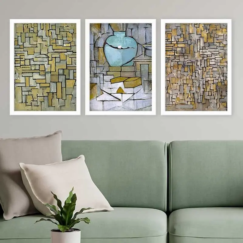 Wallity Set uramljenih slika 3BC_UN3894486, 3 Dela