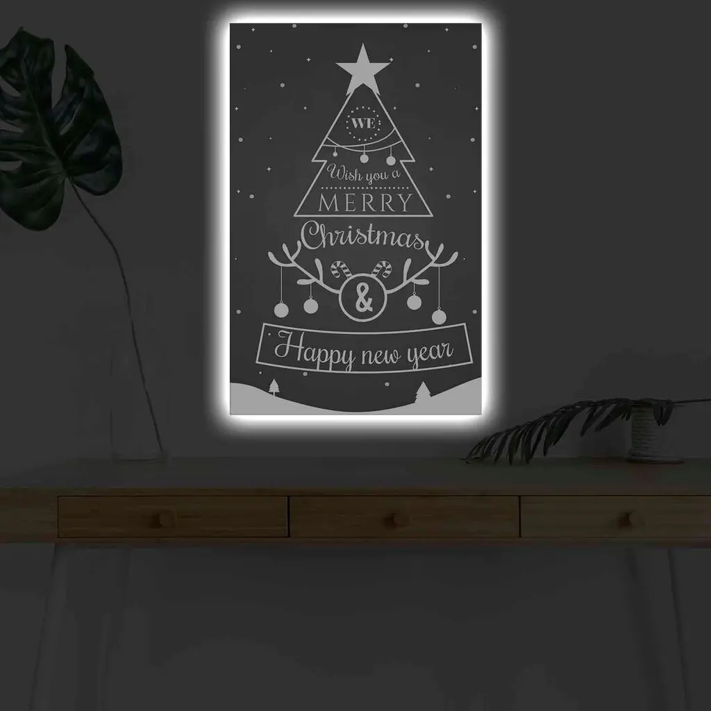 Wallity Slika sa LED osvetljenjem 4570KARDACT - 002, 45x70 cm