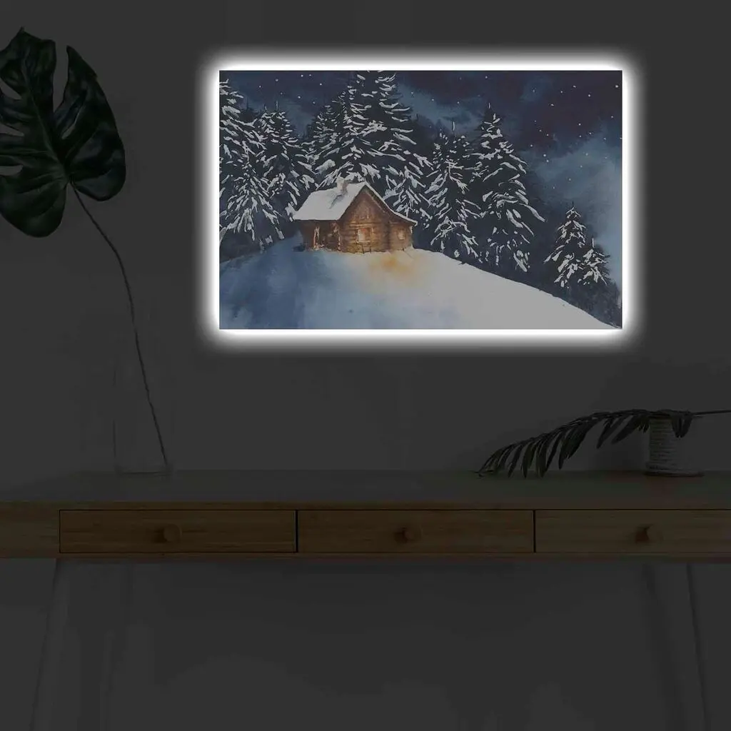 Wallity Slika sa LED osvetljenjem 4570KARDACT - 012, 45x70 cm