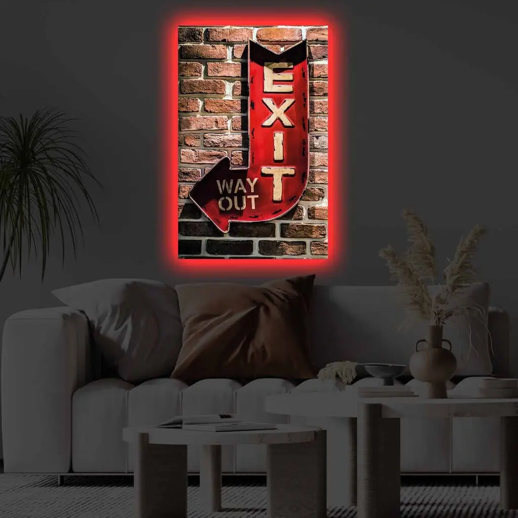 Wallity Slika sa LED osvetljenjem 4570KTLGDACT - 012, 45x70 cm