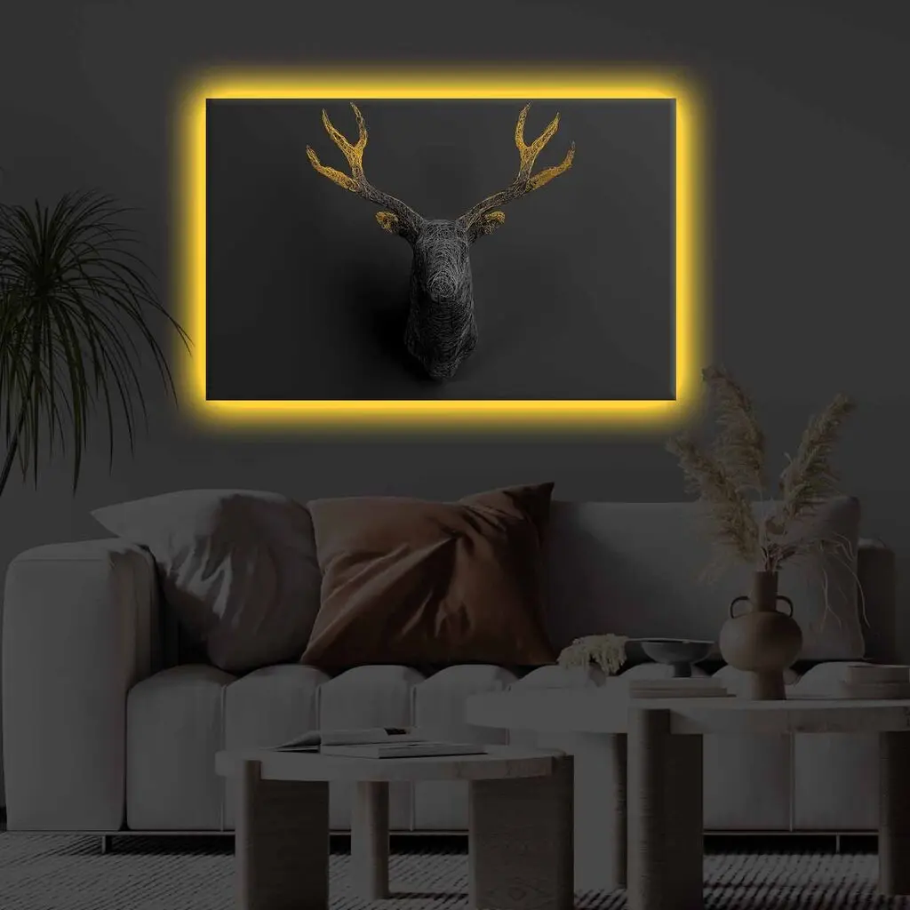 Wallity Slika sa LED osvetljenjem 4570KTLGDACT - 007, 45x70 cm