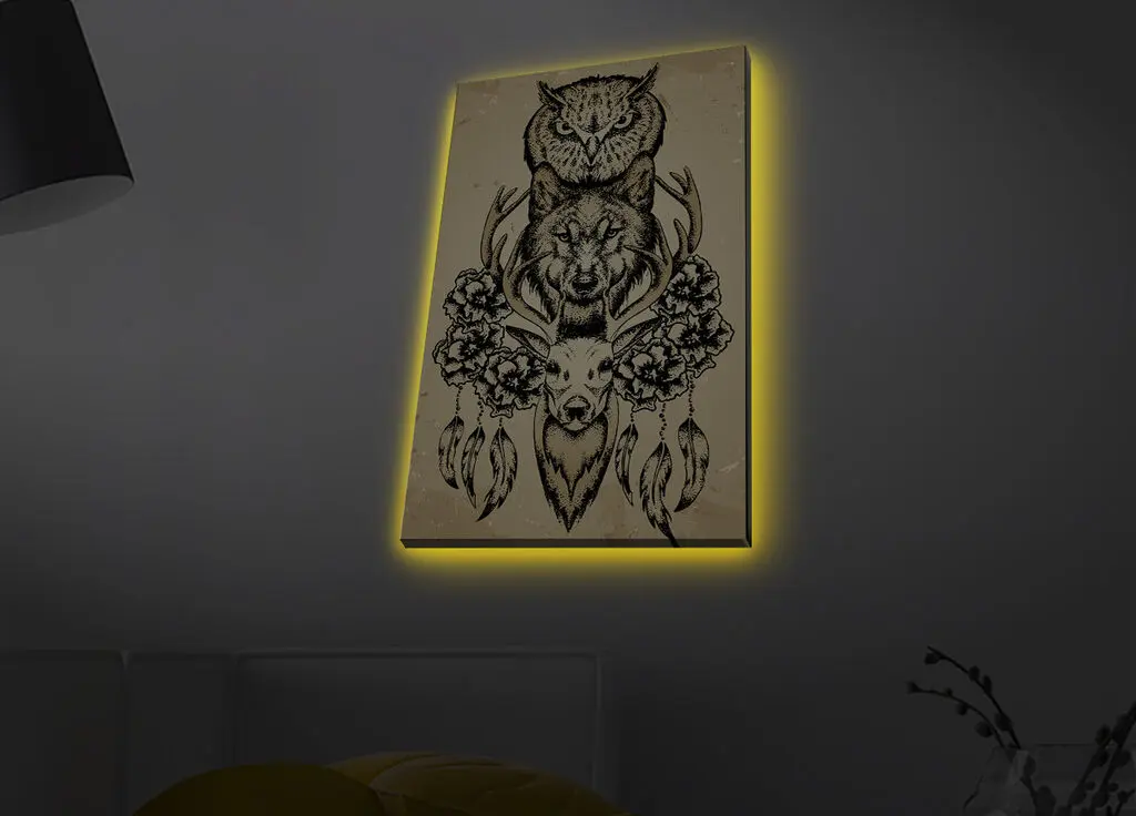 Wallity Slika sa LED osvetljenjem 4570MDACT-061, 45x70 cm