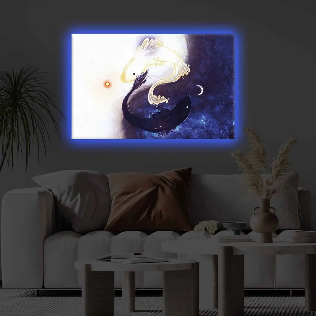 Wallity Slika sa LED osvetljenjem 4570KTLGDACT - 023, 45x70 cm