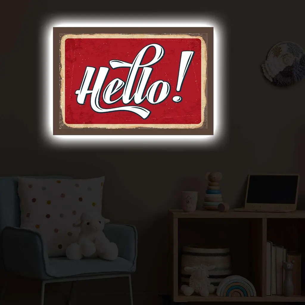 Wallity Slika sa LED osvetljenjem 4570POPARTDACT-007, 45x70 cm