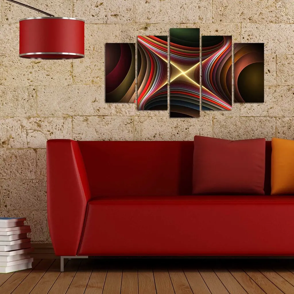 Wallity Set Slika 5ABSMDF-60, 5 Delova