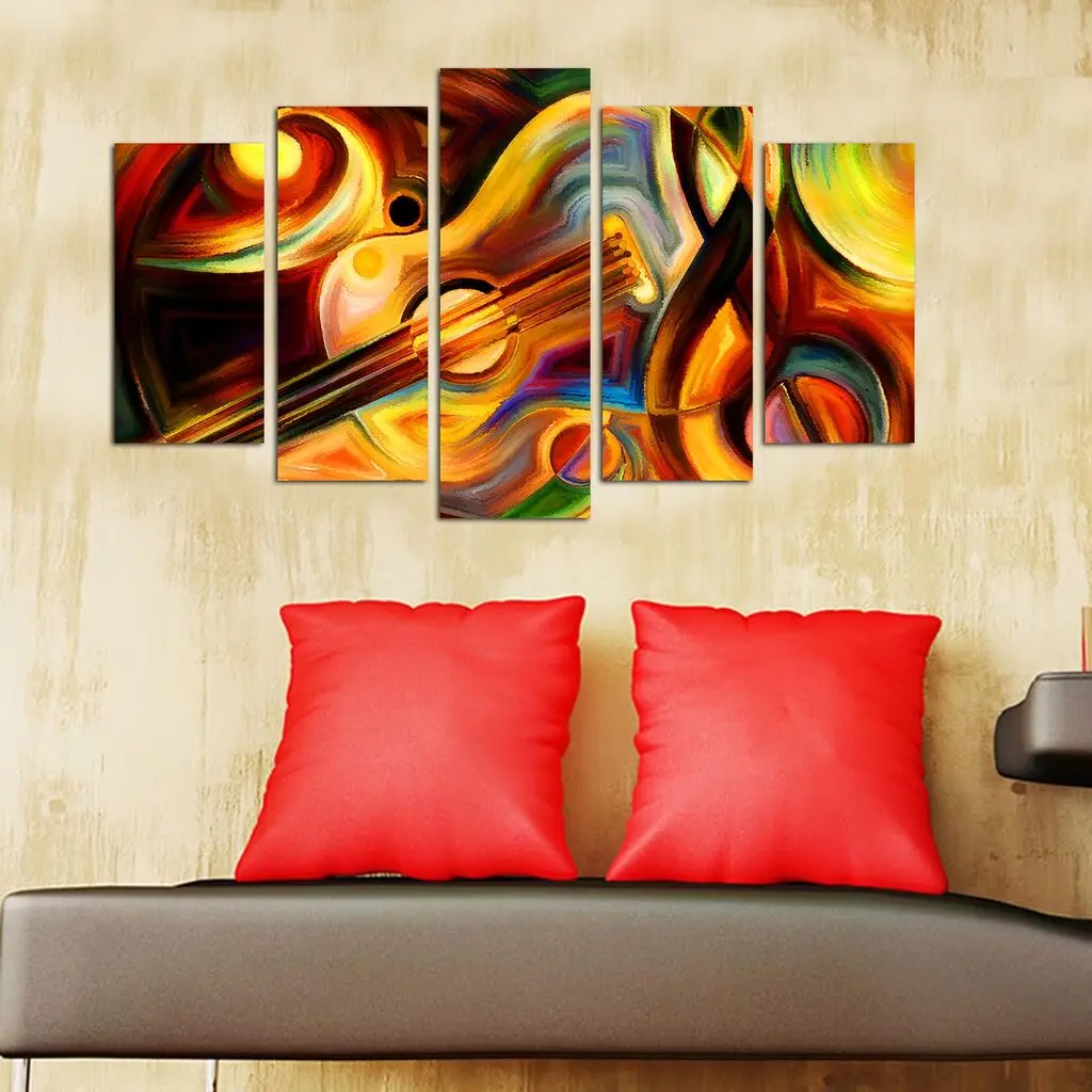 Wallity Set Slika 5ABSMDF-43, 5 Delova