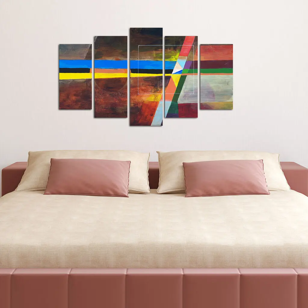 Wallity Set Slika 5ABSMDF-50, 5 Delova