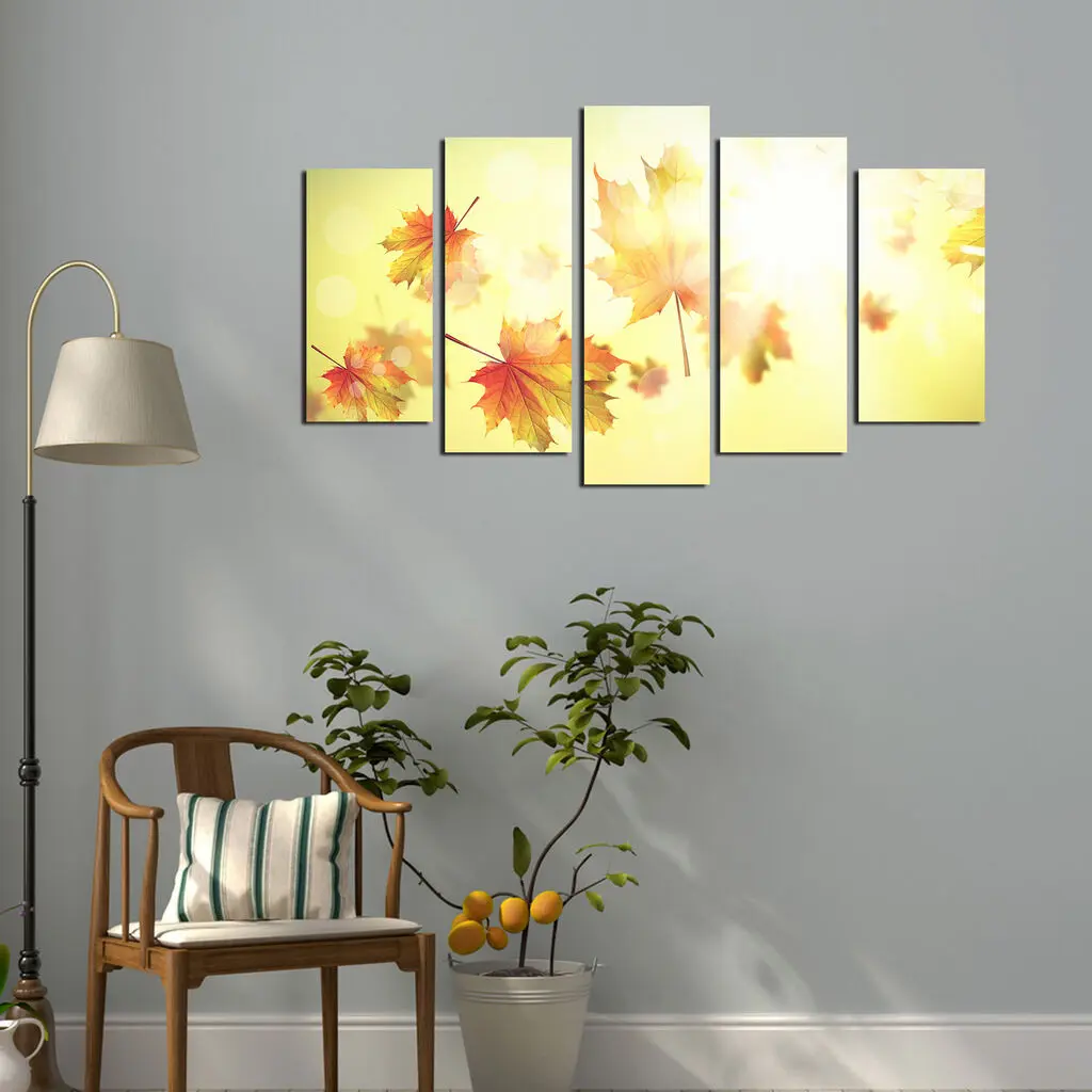 Wallity Set Slika 5ABSMDF-27, 5 Delova